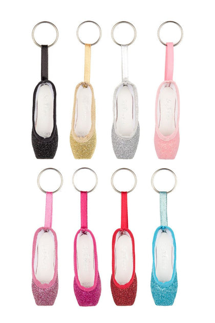 KC-40G Glitter Pointe Shoe Key Chain – Relevé Dancewear